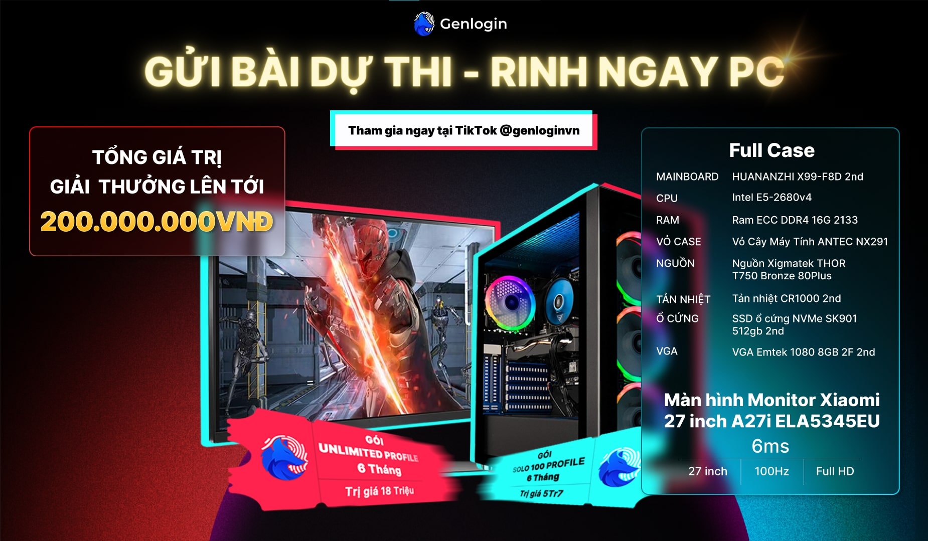 GENCONNECT x TIKTOK | GỬI BÀI DỰ THI, RINH NGAY PC